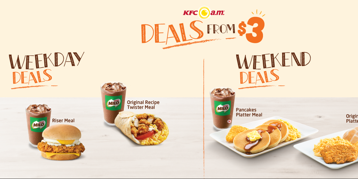 KFC Singapore Weekday & Weekend Deals From $3 Onwards Promotion | Why ...